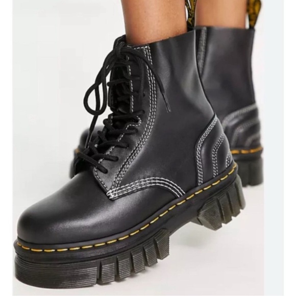 Dr. Martens | Shoes | Dr Martens Audrick 8 Eye Quilted Chunky Boots ...